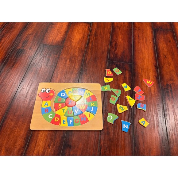 Real Wood Toys | Toys | Real Wood Toys Alphabet Snail Puzzle ...